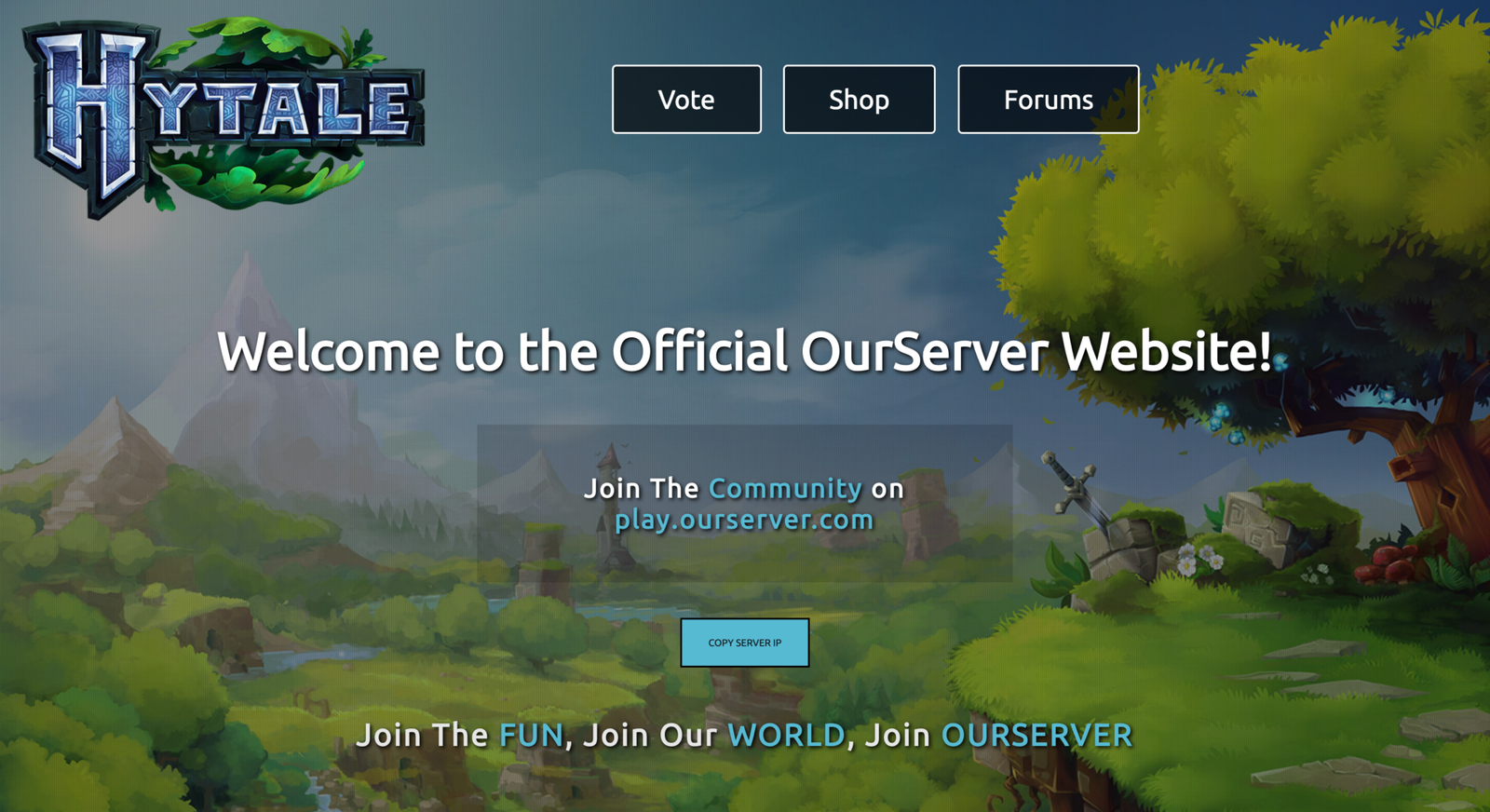 Hytale Site (template / thème HTML) | Hytale.game